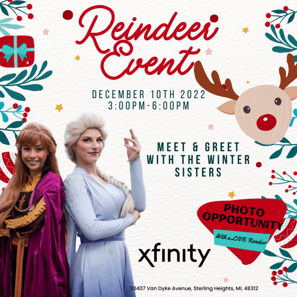 Reindeer and Winter Sisters Will Visit Sterling Heights Xfinity Store ...